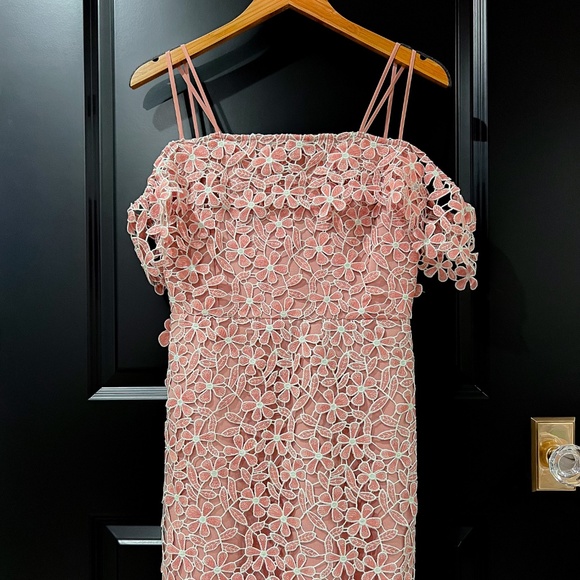 French Connection | Dresses | Fulaga Lace Overlay Offtheshoulder Mini ...